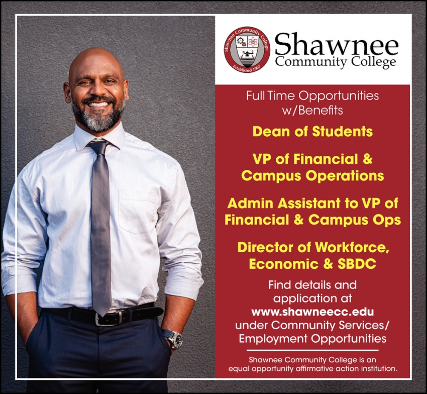 Full Time Opportunities, Shawnee Community College, Ullin, IL