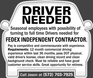 FedEx Independent Contractor, Cauble Enterprises